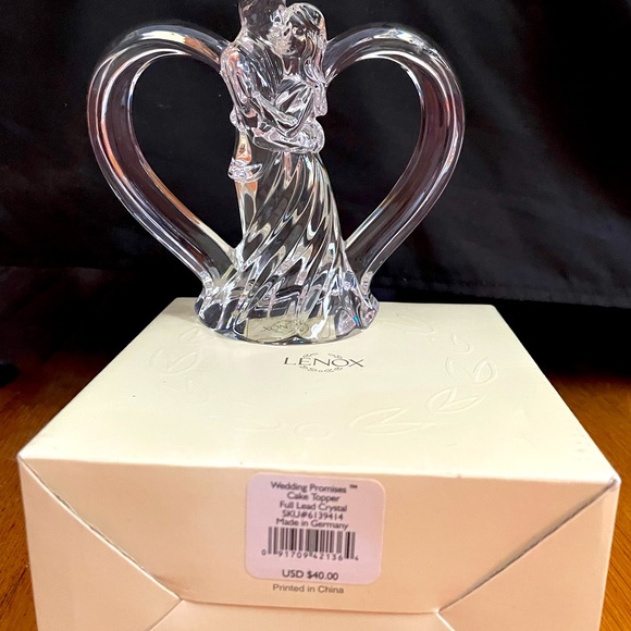 Lenox | Party Supplies | New Lenox Wedding Cake Topper Full Lead ...